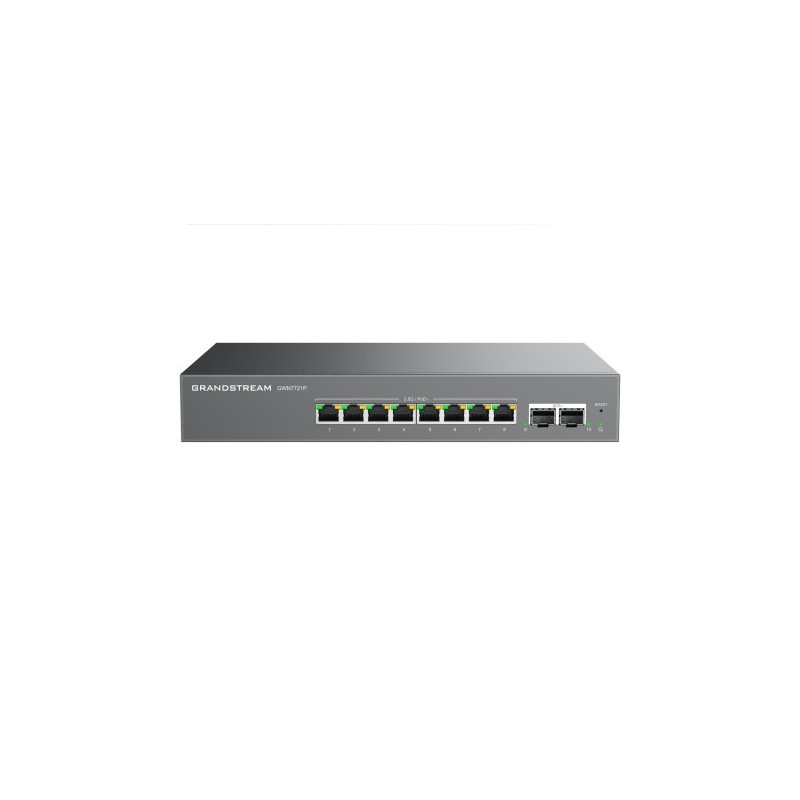 Grandstream GWN7721P - 8x2.5G POE ports L2 Lite managed switch